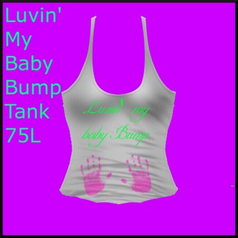 Second Life Marketplace - Luvin' My Baby Bump Tank